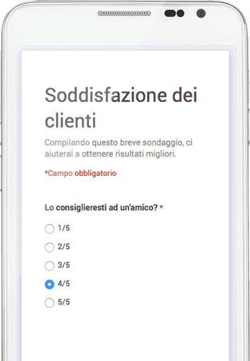 Questionario di Gradimento | Customer Satisfaction | Survio.com